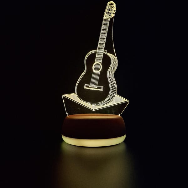 Guitar Table Lamp - Etsy