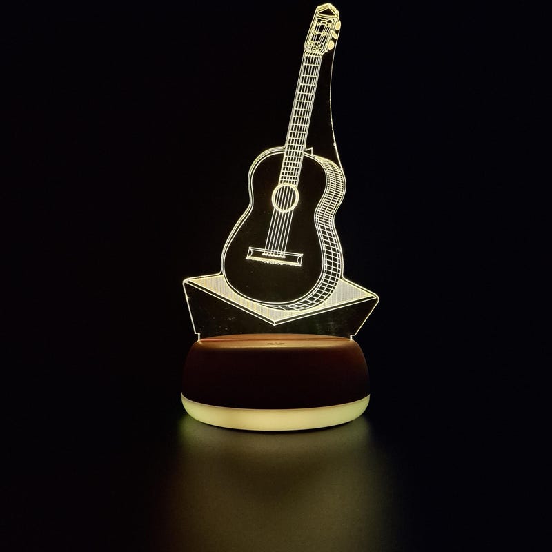 Guitar Table Lamp - Etsy