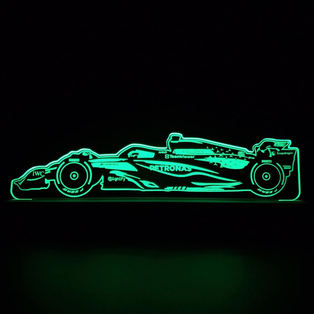 George Russell Mercedes 2025 LED Night Light, Formula 1 Gifts, F1 Gifts ...