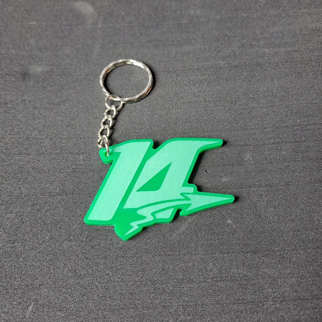 Limited Edition Fernando Alonso Number 14 Green Keyring, F1 Gift ...
