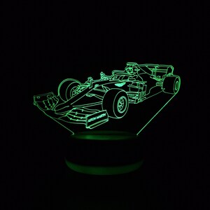 Personalised F1 LED Night Light, F1 Gift, F1 Lover Gift, Gifts for Him ...
