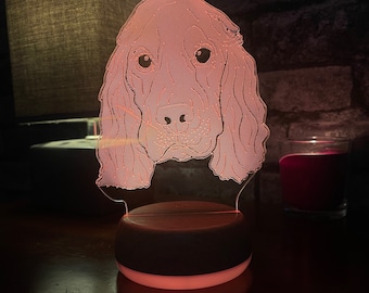 Cocker Spaniel Lamp - Etsy