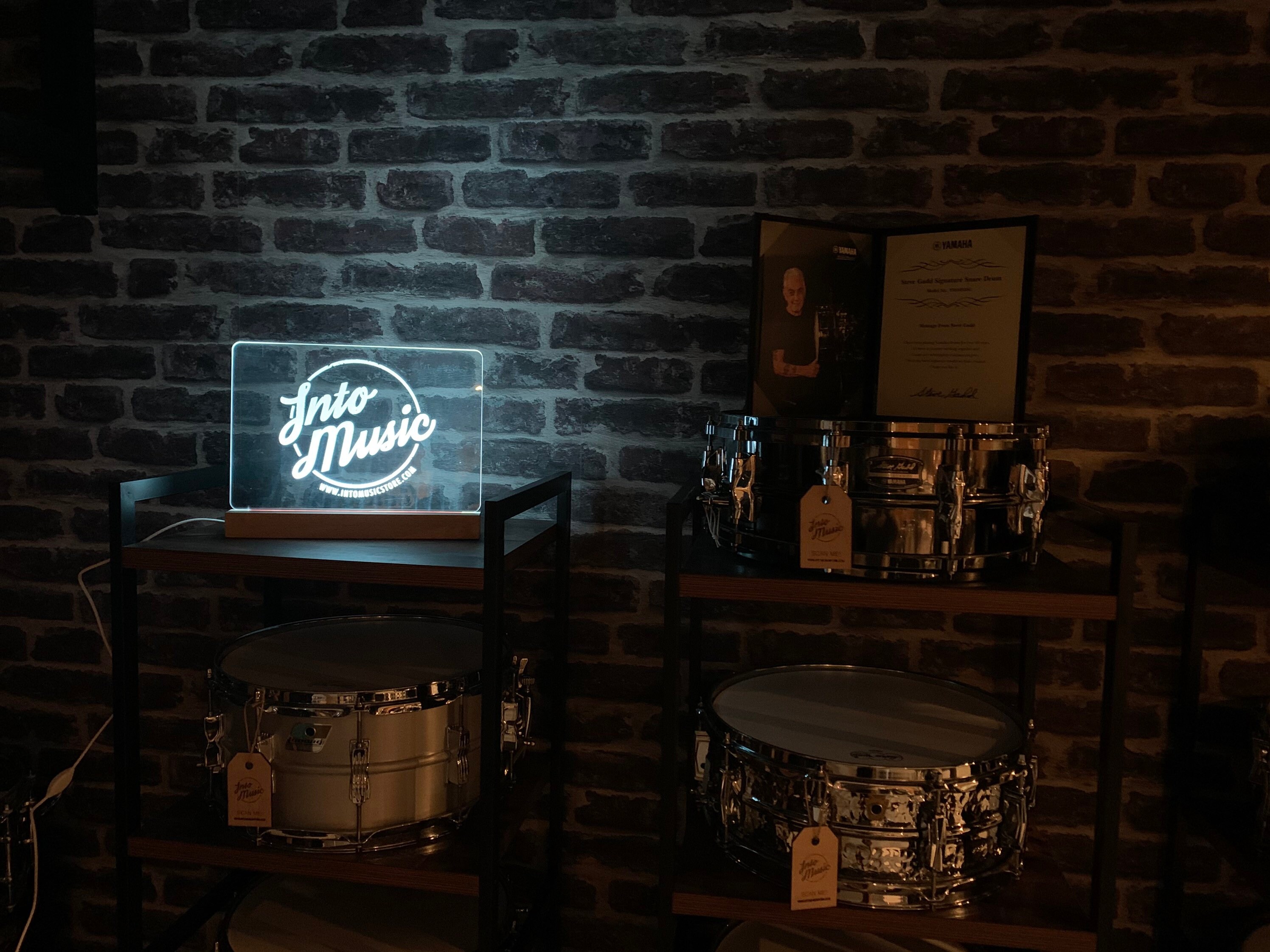 Personalised Company Logo LED Display Light With Wooden Base | Etsy UK