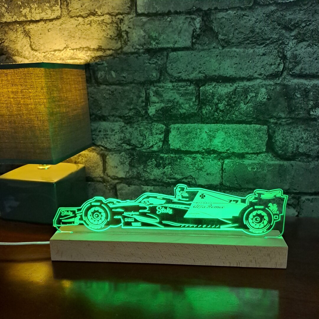 Valtteri Bottas LED Lamp Night Light, Home Decor, Formula 1, F1 Gifts ...