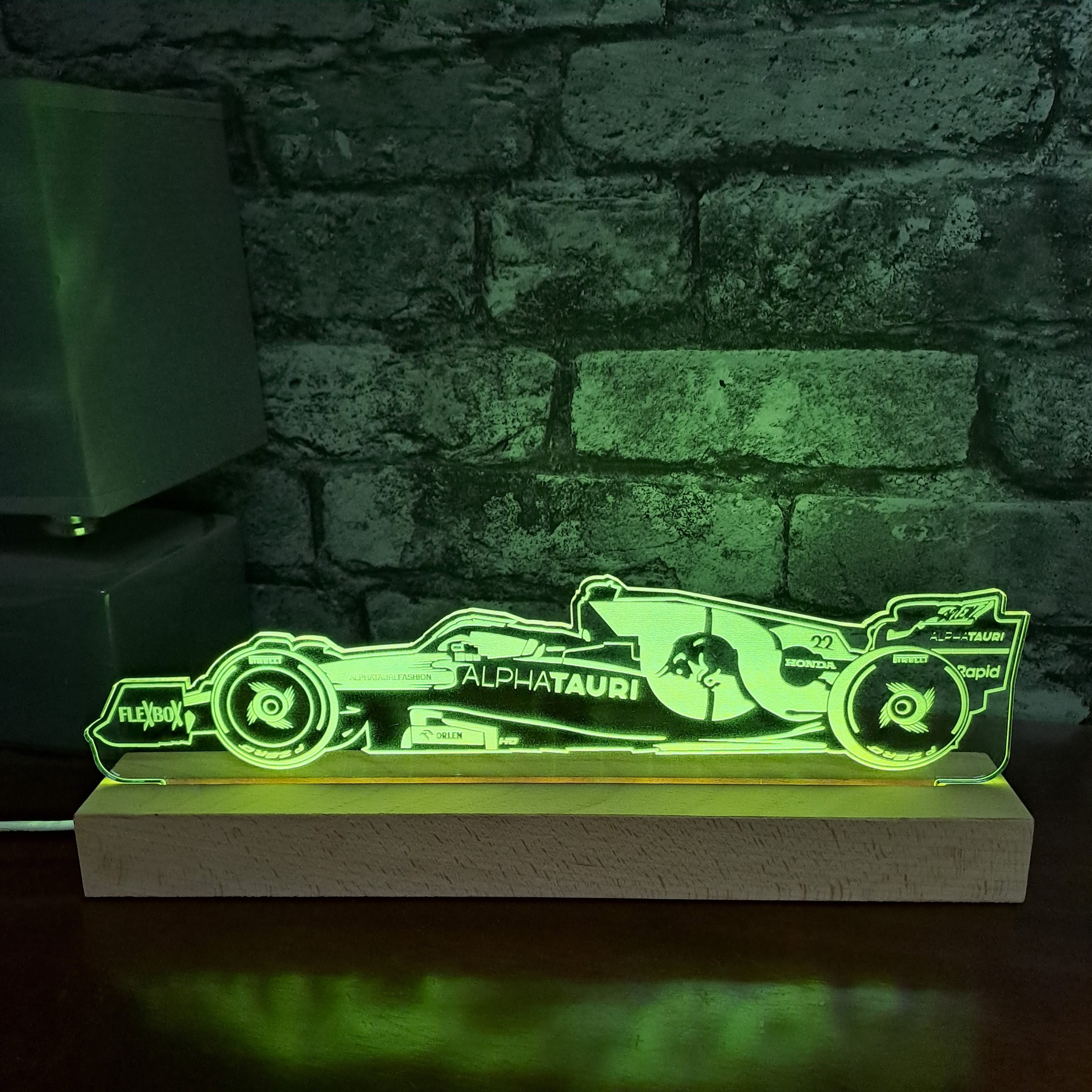 Yuki Tsunoda LED Lamp Night Light, Home Decor, Formula 1, F1 Gifts, F1 ...