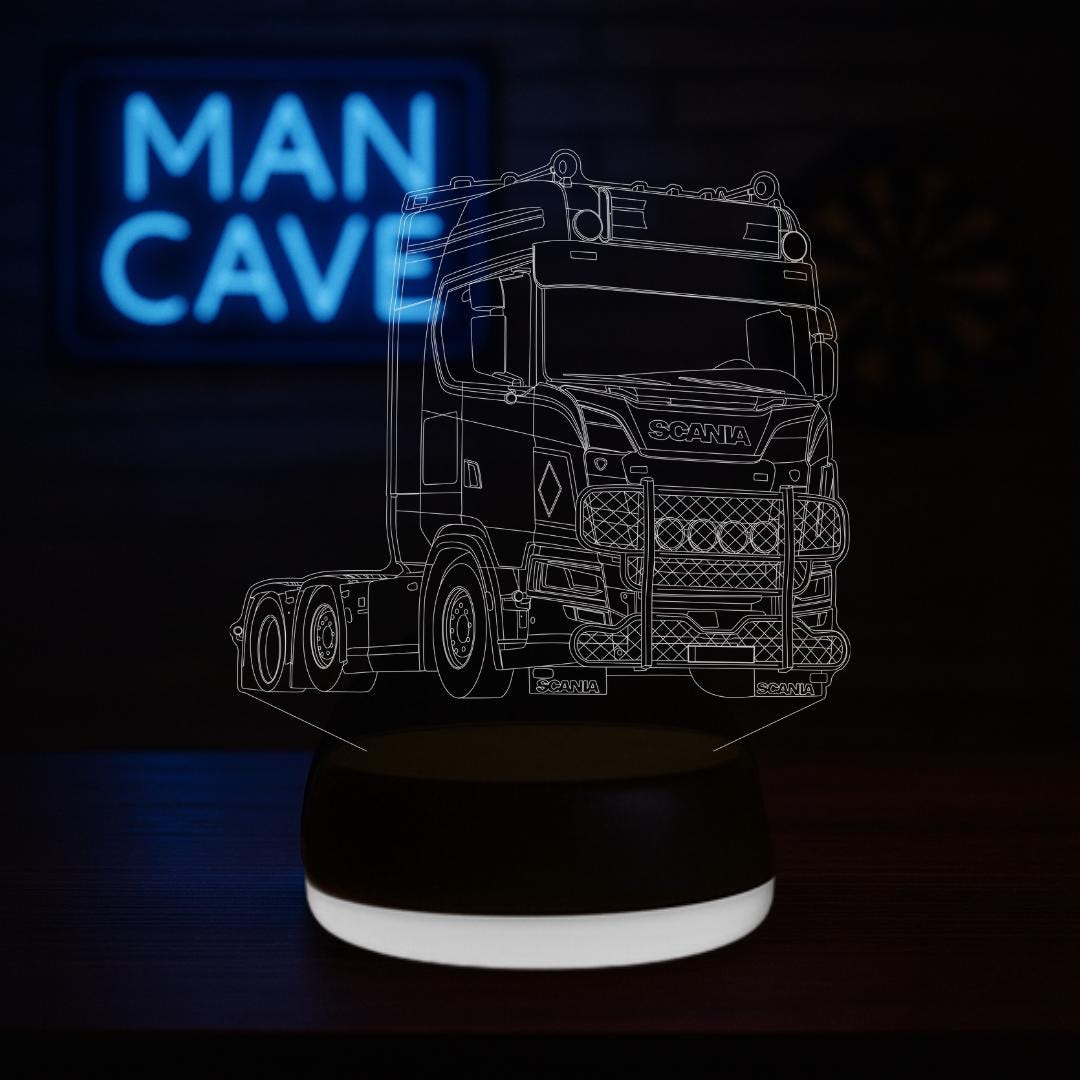 Personalised Lorry LED Night Light, Lorry Gift, Lorry Driver Gift ...