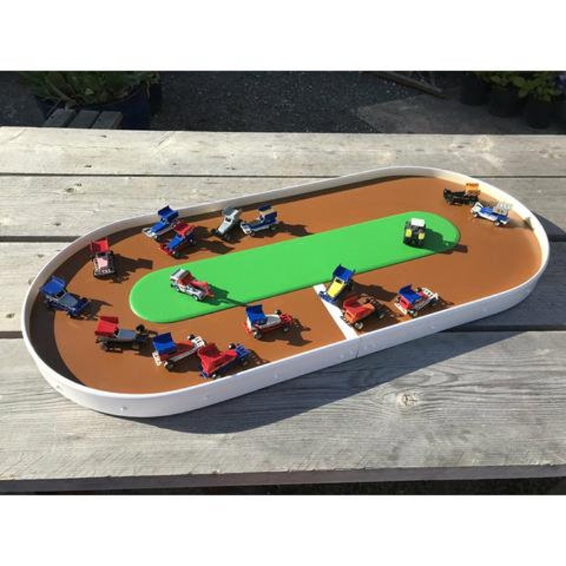 Oval Toy Car Race Track Regular Size Brown / Dirt Surface - Etsy