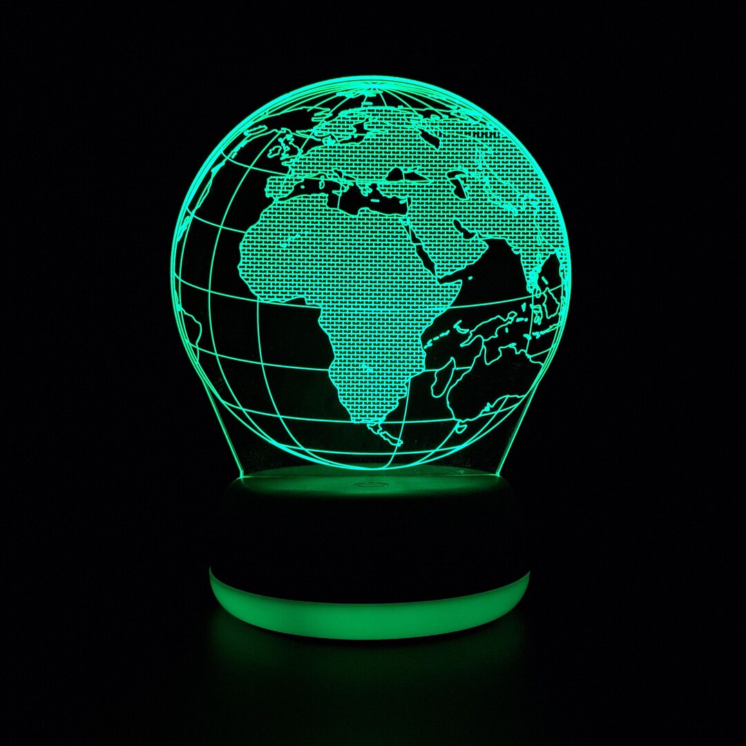 Globe LED Lamp With RGB Controller, Globe Sconce, Travel Gift ...