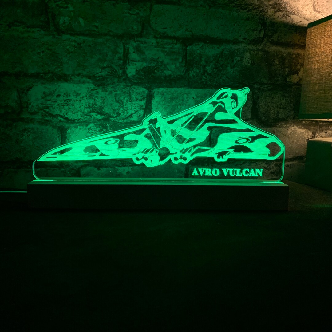 Avro Vulcan LED Night Lamp, Night Light, Home Decor, Gift for Him, Gift ...