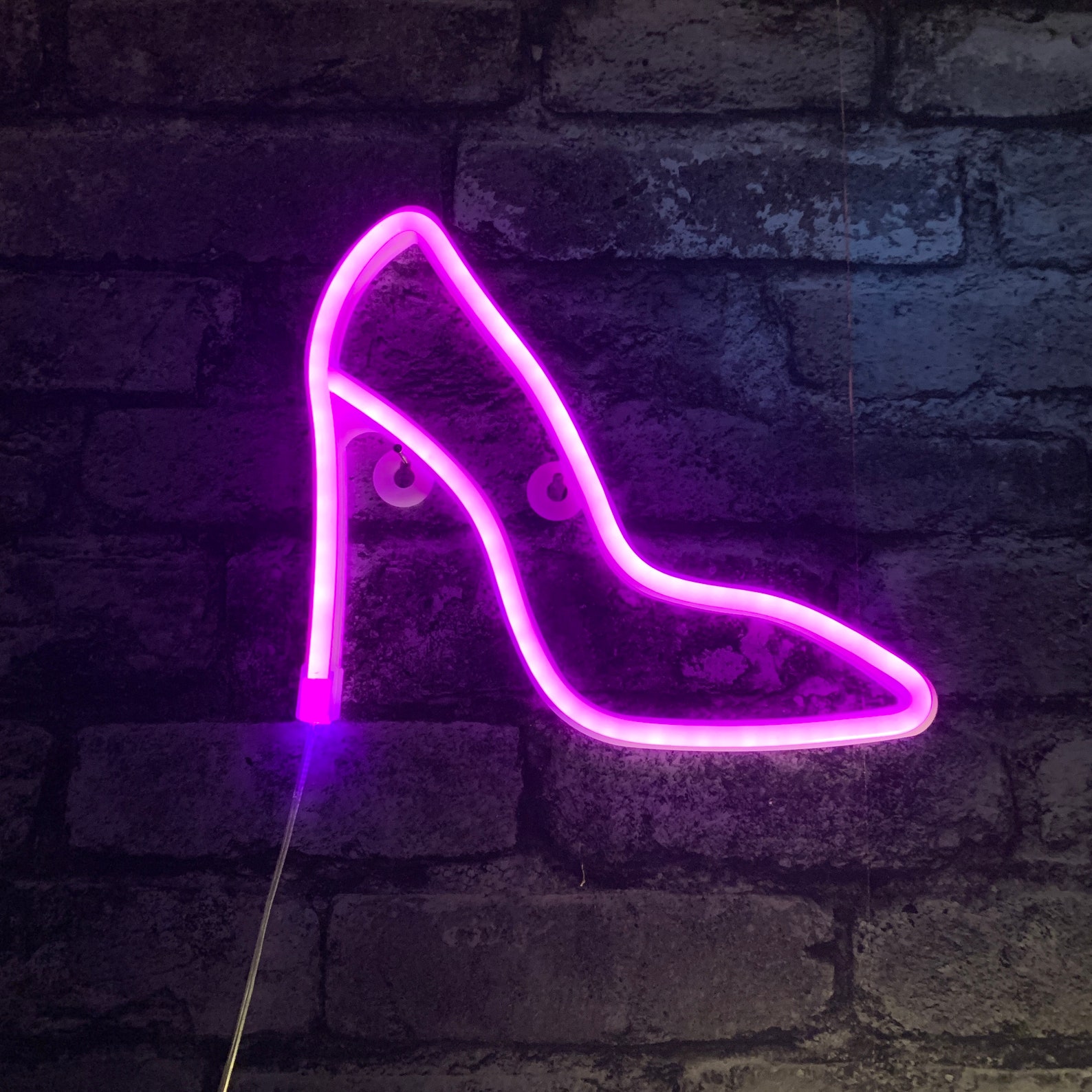 High Heel Shoe NEON LED Wall Light, Night Light, Shoe Light, Neon Pink ...