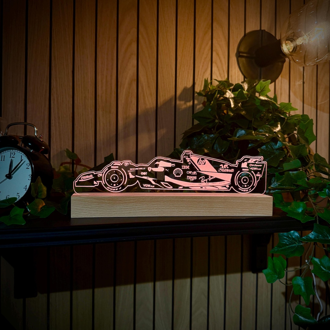 Charles Leclerc Ferrari F1 LED Lamp - Personalised Formula 1 Night ...