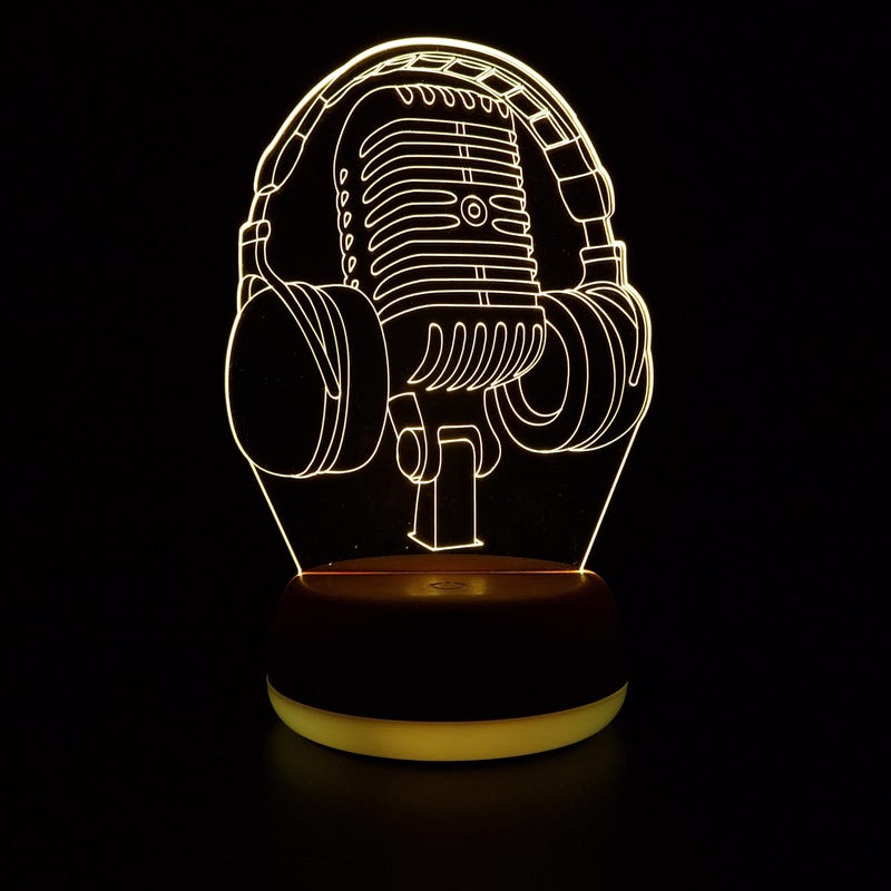 Microphone Lamp - Etsy