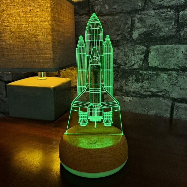 Space Shuttle Lamp Night Light - Etsy