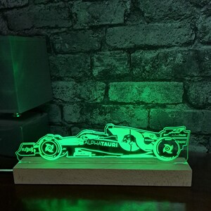 Yuki Tsunoda LED Lamp Night Light, Home Decor, Formula 1, F1 Gifts, F1 ...