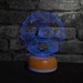 Personalised Football Night Light, LED Night Lamp, Night Light, Lamp ...