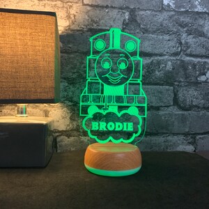 Thomas the Tank Engine LED Lamp, Train Night Light, Gift, Birthday ...