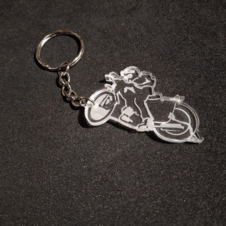 Speedway Bike Keyring, Bike Keyring, Gift, Birthday, Keyring, Father's ...
