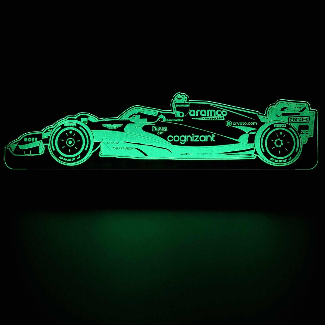 Aston Martin LED Lamp Night Light, Fernando Alonso, Lance Stroll, Home ...