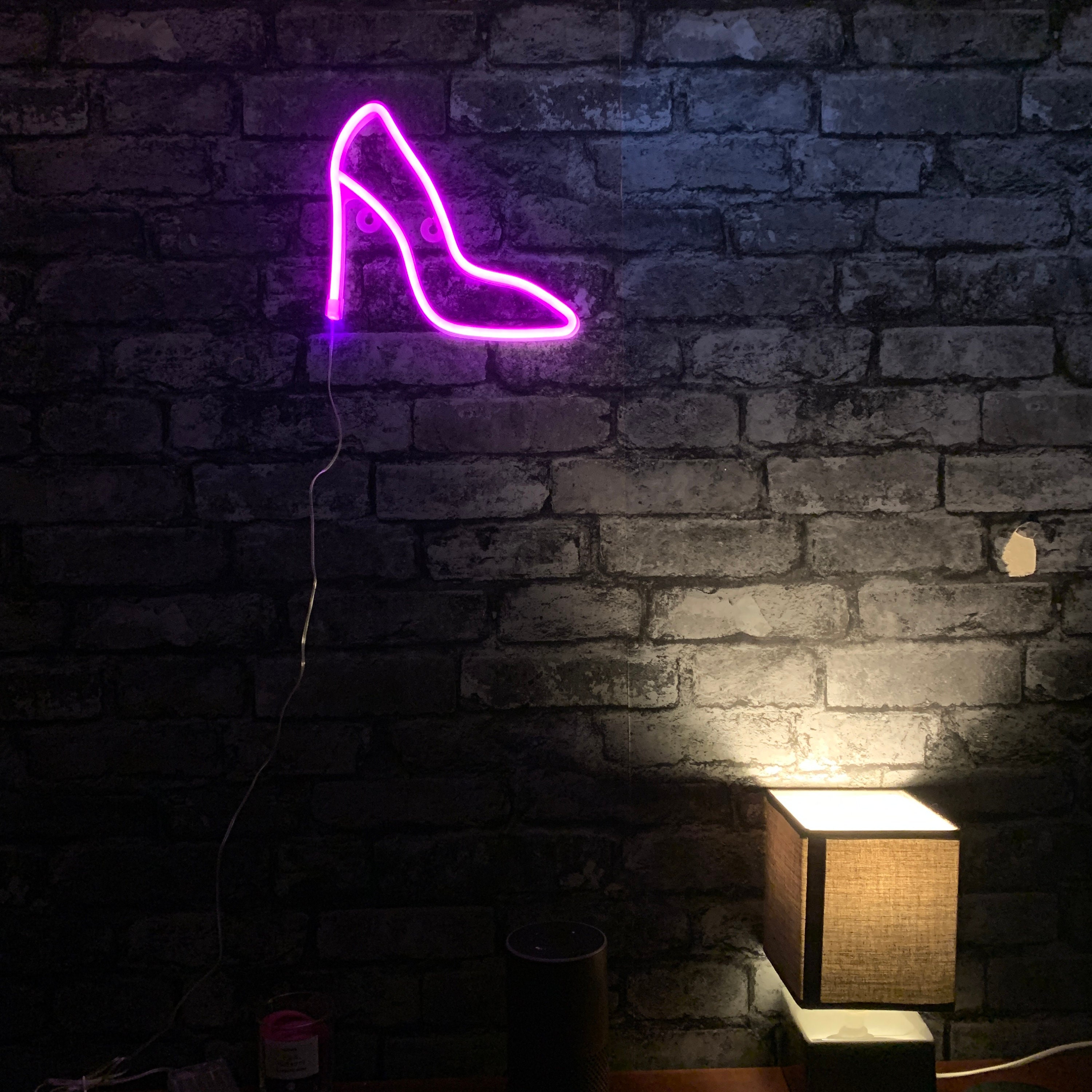 High Heel Shoe NEON LED Wall Light, Night Light, Shoe Light, Neon Pink ...