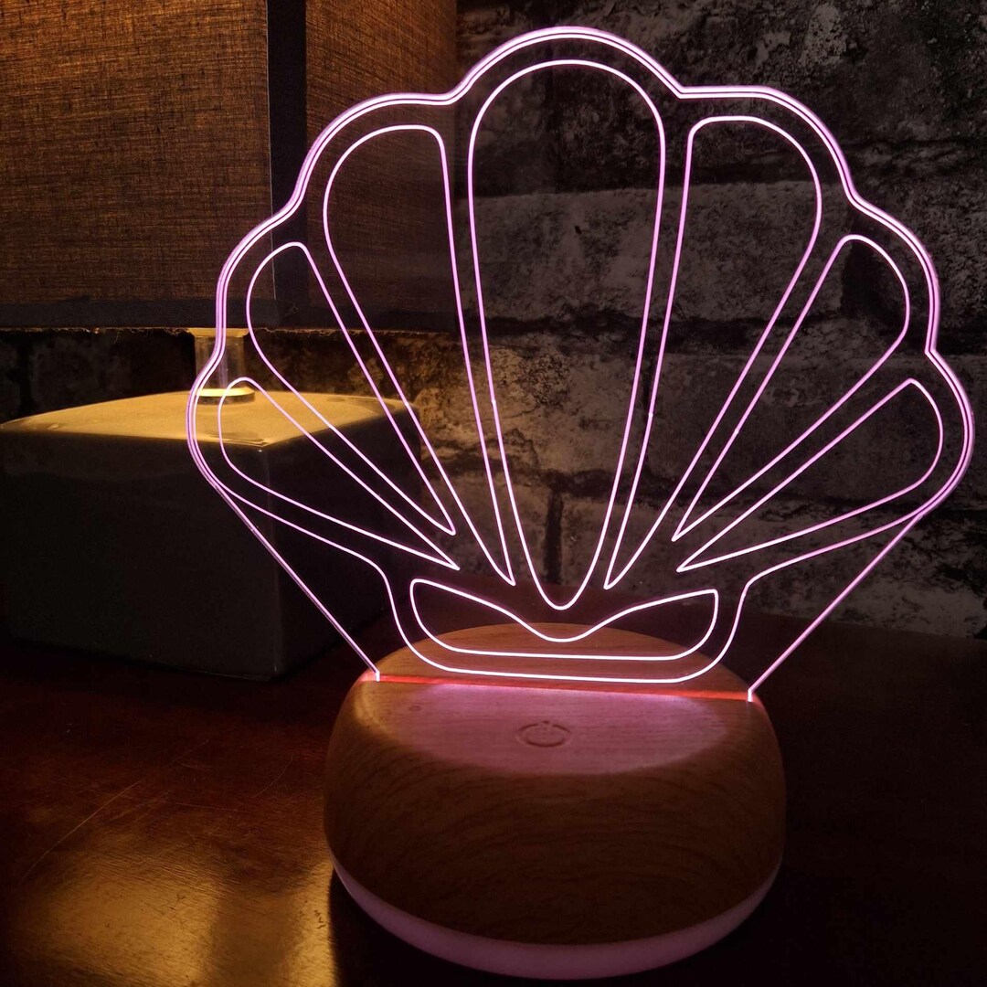 Shell LED Lamp, Shell Night Light, Ocean Theme Night Light, Shell Gift ...