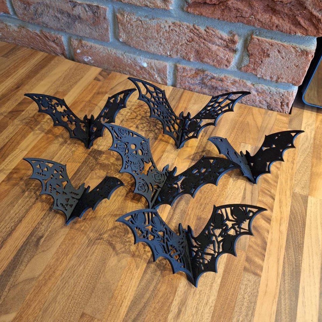 Spooky Halloween Bats, Vol.2, Black Cats, Potions, Spider Webs, Skulls ...