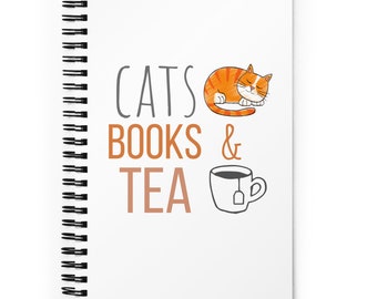 Cats Books and Tea - Etsy