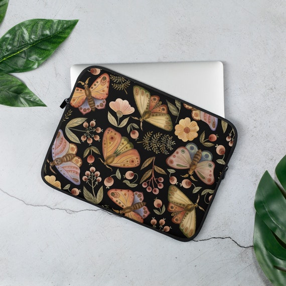 Celestial Moth Laptop Case Moth Laptop Sleeve Boho Macbook - Etsy