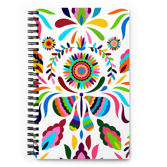 Mexican Spiral Notebook Mexican Journal Latina Notebook | Etsy