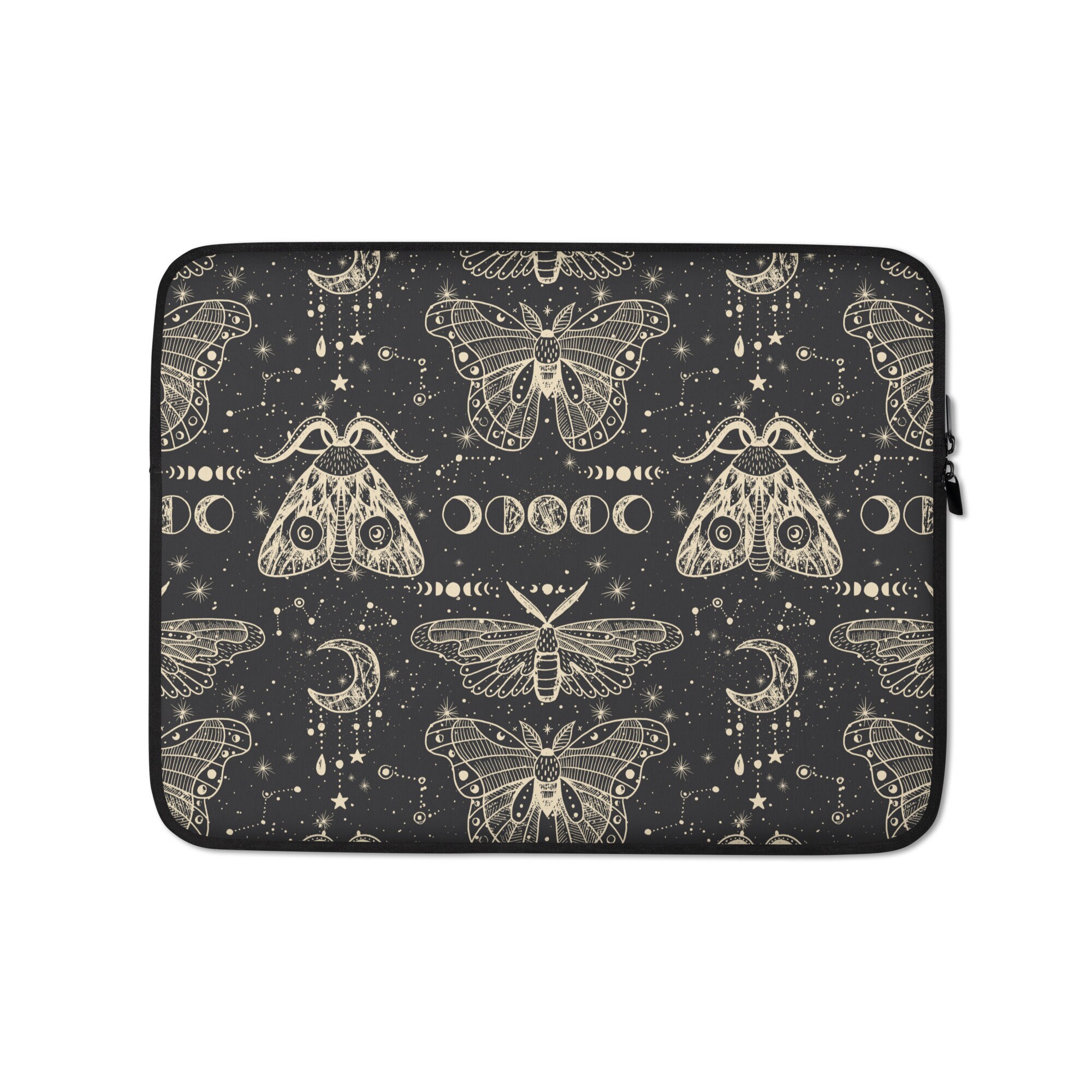 Celestial Moth Laptop Case, Moth Laptop Sleeve, Mystical Moths ...