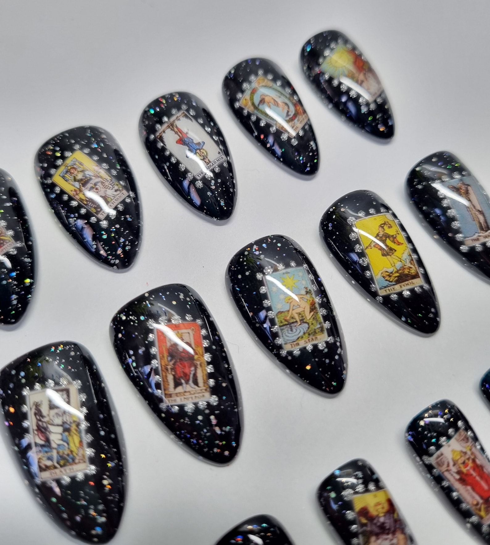 Tarot Card Nails, Custom Press on Nails, Full Set of 22 - Etsy