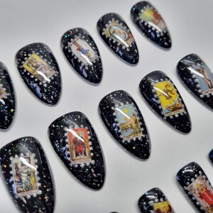 Tarot Card Nails, Custom Press on Nails, Full Set of 22 - Etsy