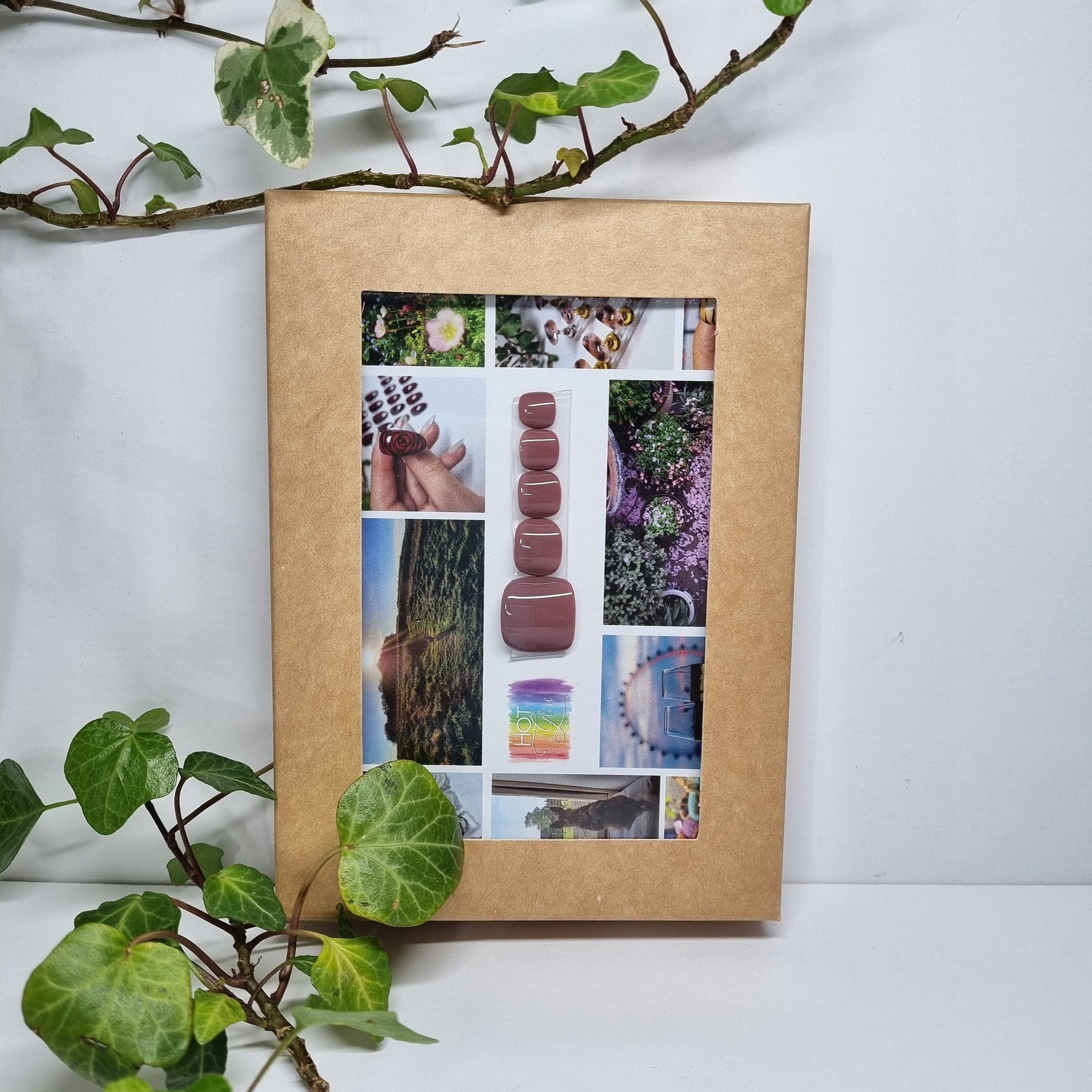 Pink Chocolate Press on Toenails - Full Set, No Need to Measure - Etsy