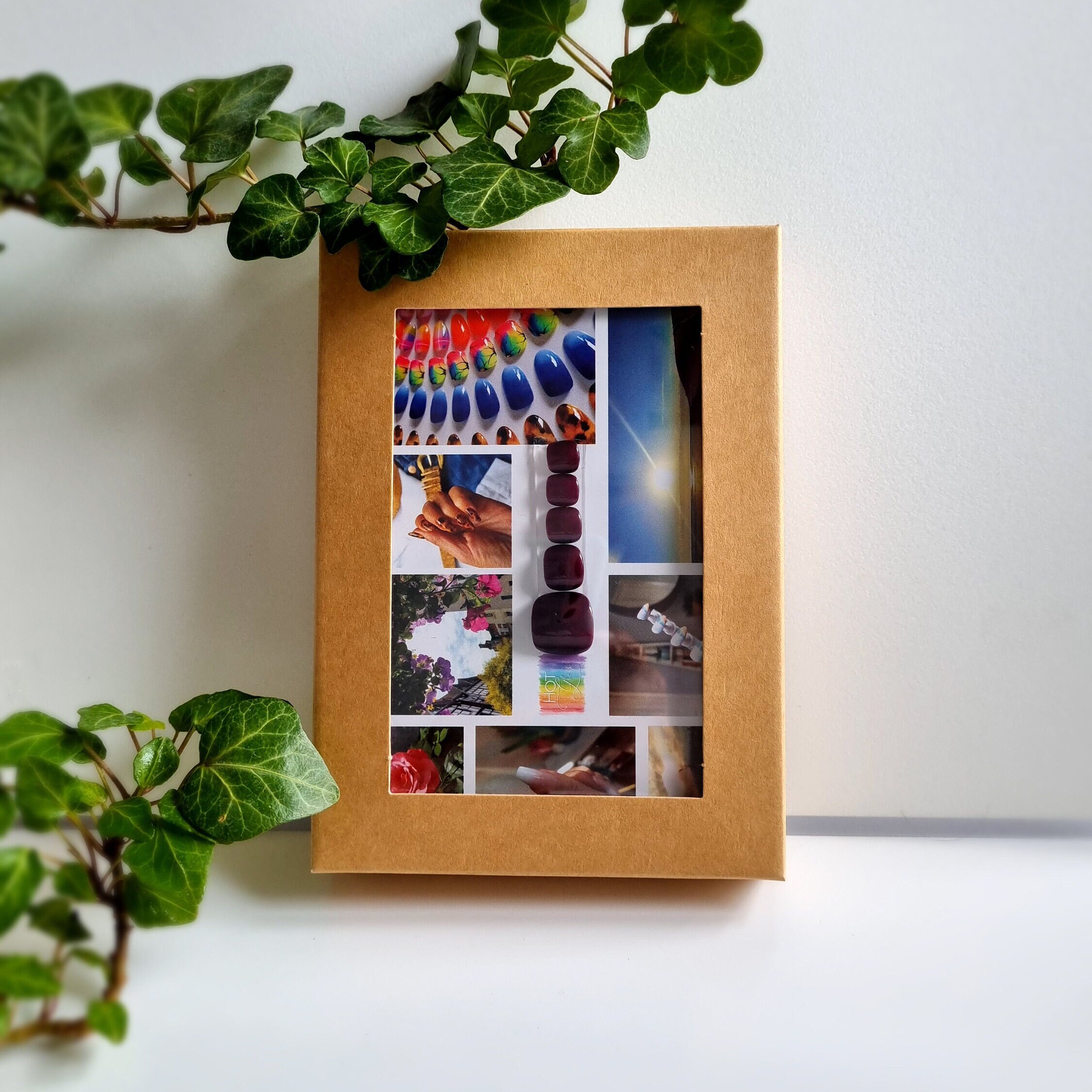 Shiny Chestnut Press on Toenails, Full Set of 20 - Etsy