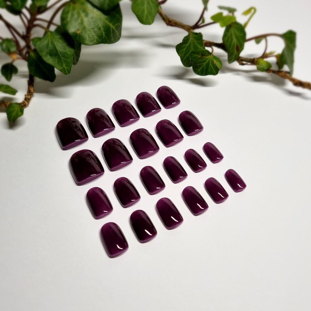 Blackberry Press on Nails - Full Set of 22 - Etsy