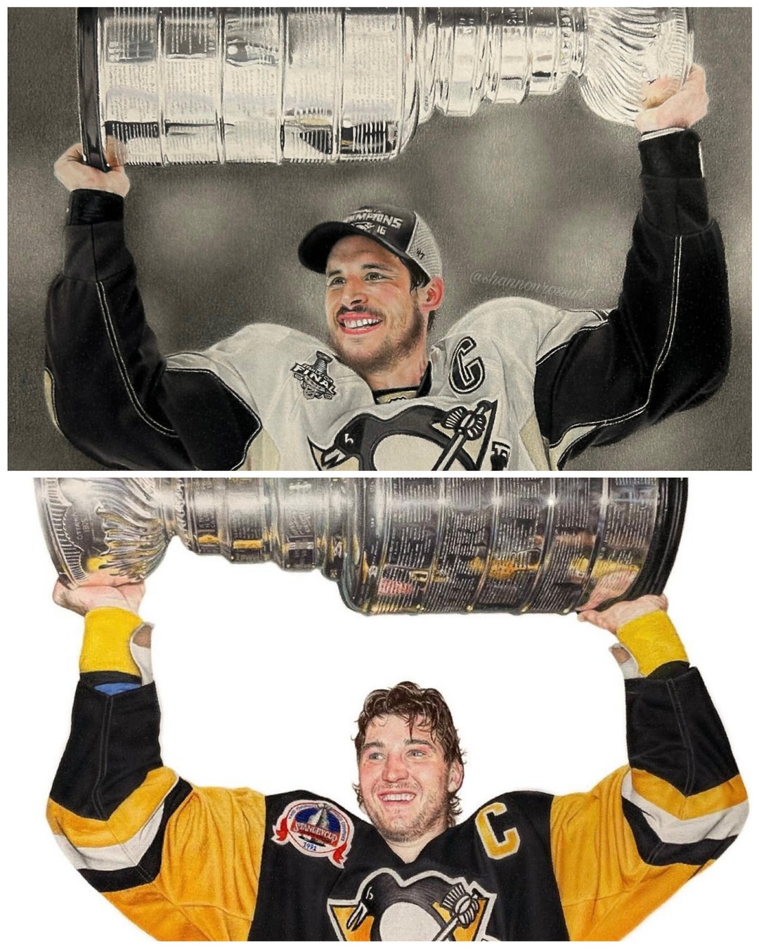 Prints Bundle - Pittsburgh Penguins’ Mario Lemieux Sidney Crosby ...