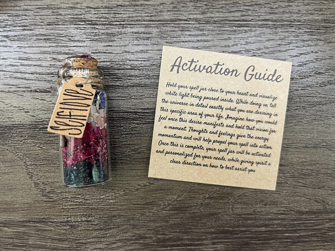 Self Love Spell Jar | Mini Altar Spell Jar | Love Spell | Self Worth ...