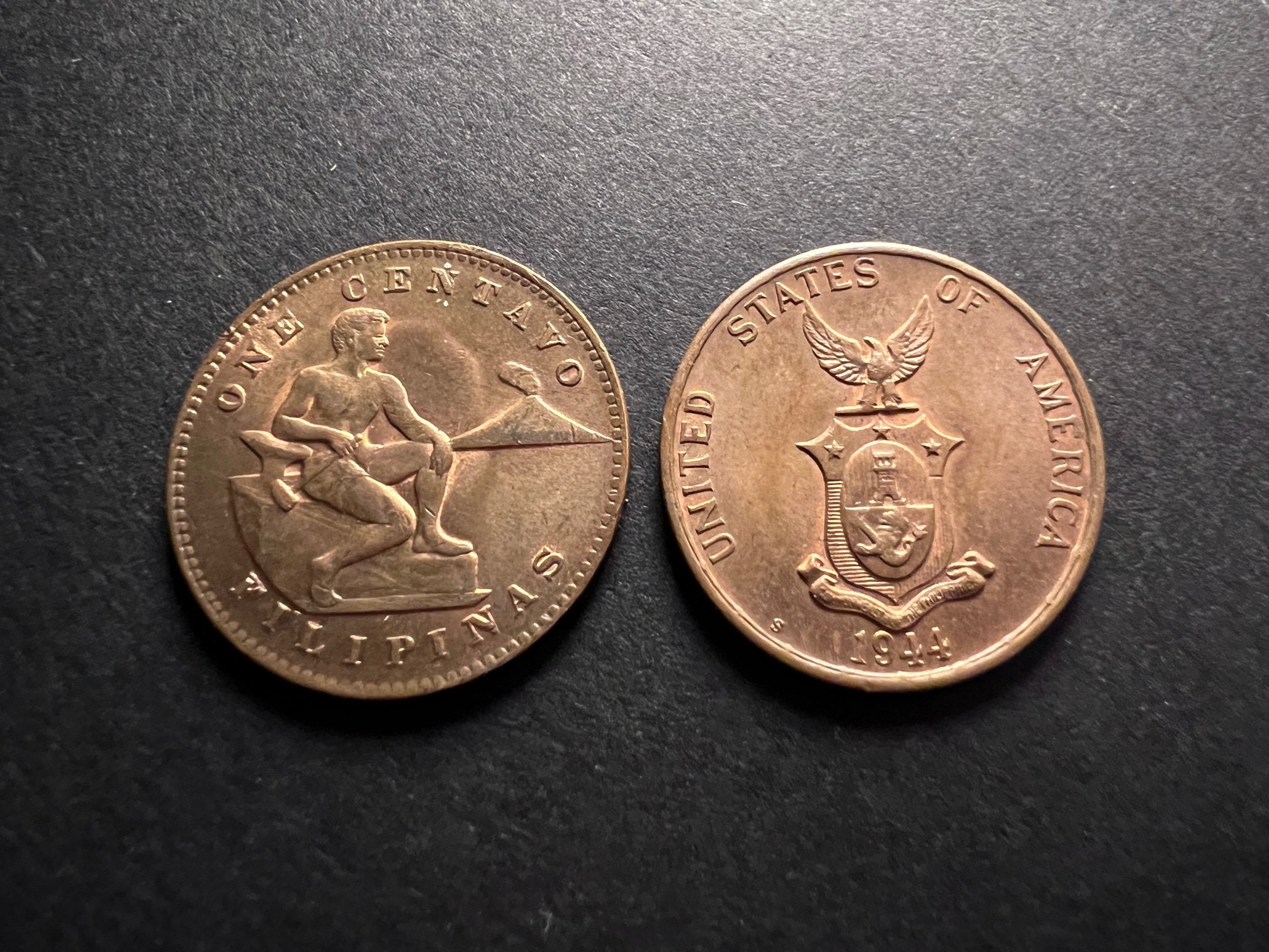 Philippines 1 Centavo Coins Filipino 1903-1945 American Administration ...