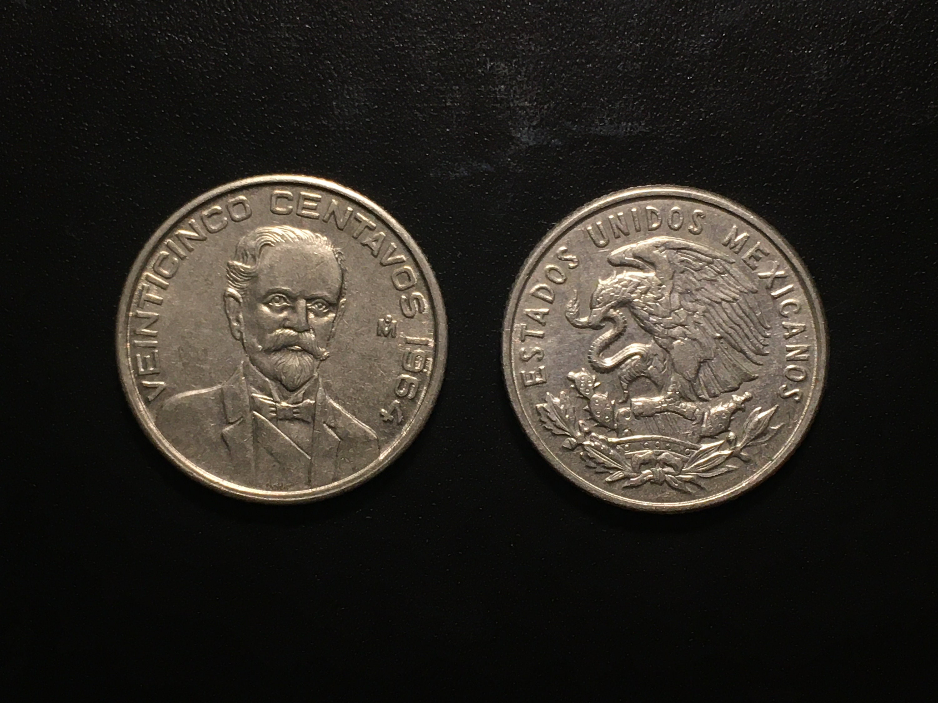 Mexico Coins Mexican Centavo Centavos Peso 1950-1987 1 Centavo-5 Pesos ...