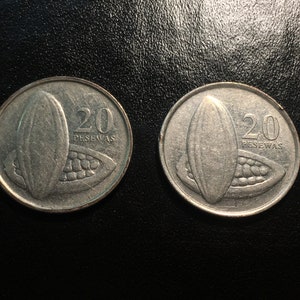 Ghana Coins Penny Pence Shilling Shillings Pesewa Pesewas Cedi Cedis by ...