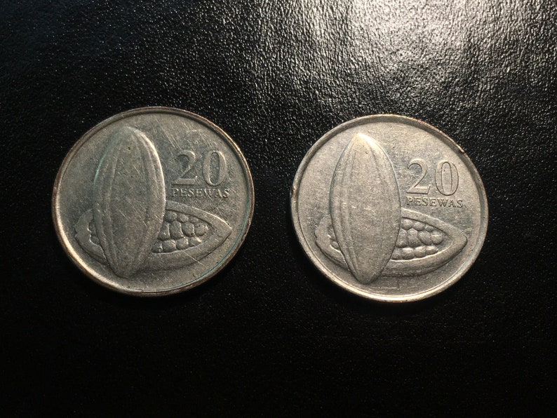 Ghana Coins Penny Pence Shilling Shillings Pesewa Pesewas Cedi Cedis by ...
