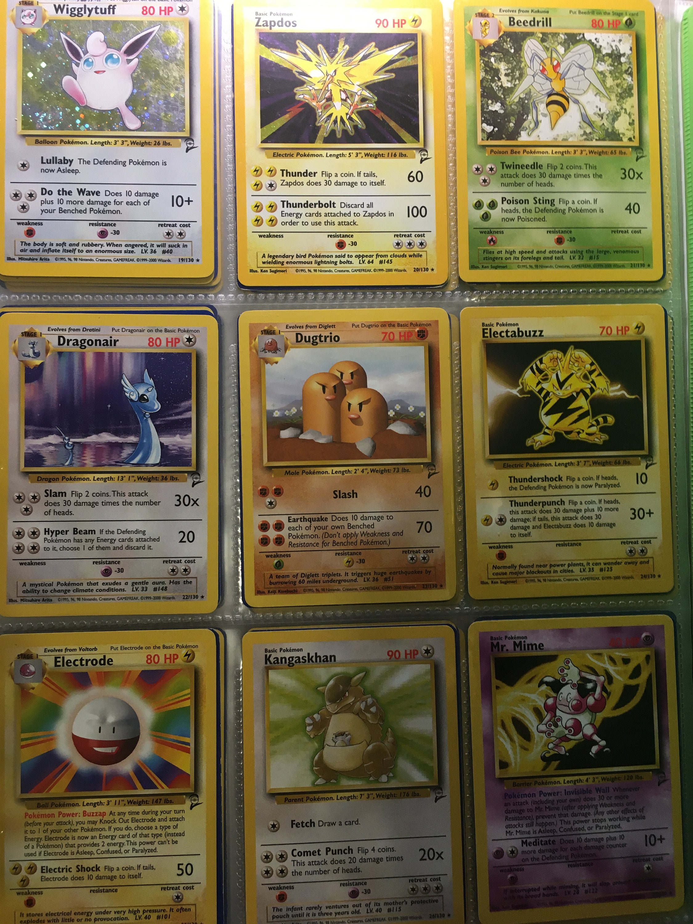 Gold Elite Pokemon Vintage Base Set 2 Collector Lot 10 Cards Plus Bonus ...
