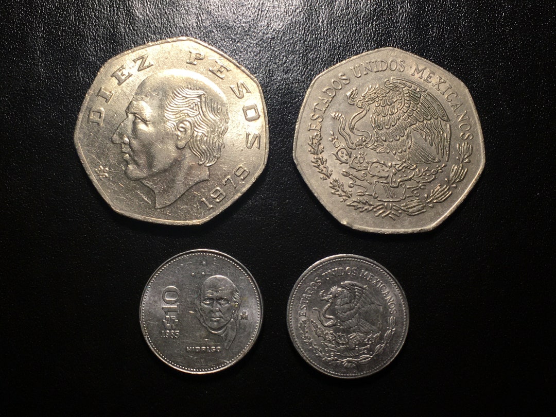 Mexico Coins Mexican Peso Pesos 1950-1992 10 Pesos-5000 Pesos ...