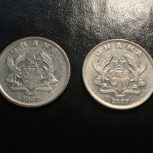 Ghana Coins Penny Pence Shilling Shillings Pesewa Pesewas Cedi Cedis by ...