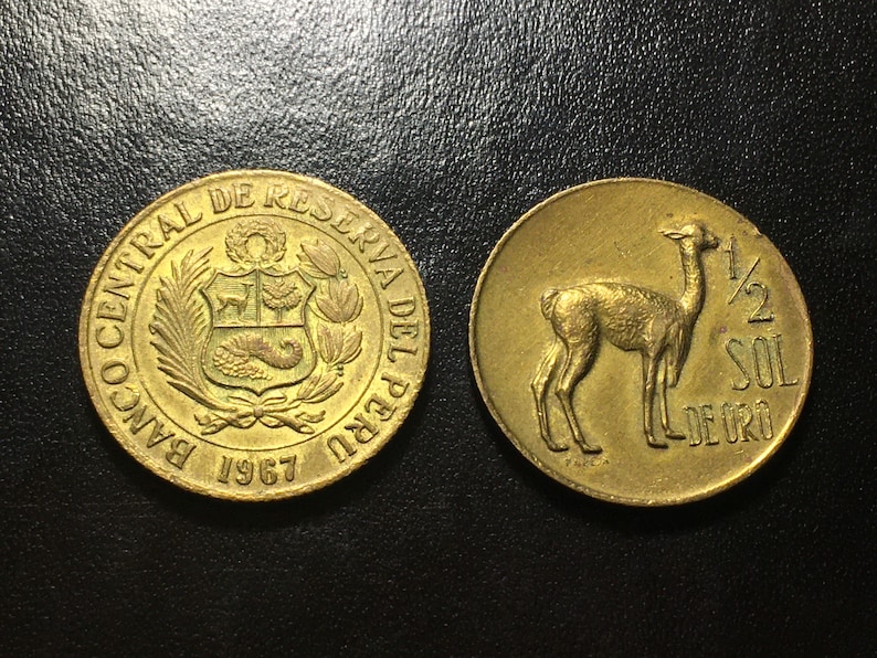 Peru Coins Peruvian Centavo Centavos Centimo Centimos Sol Soles Inti ...