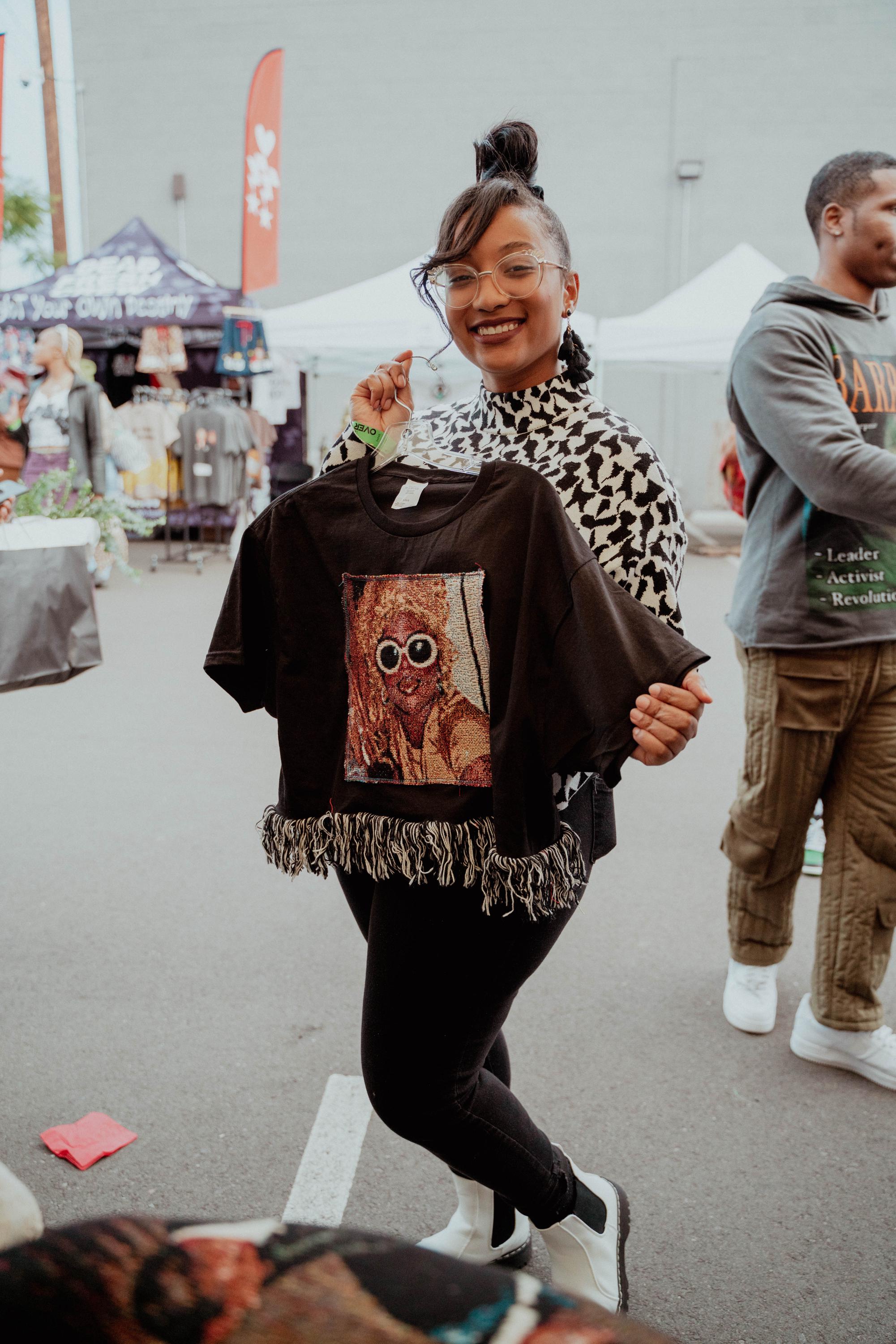 Custom Cropped Shirt With Tapestry Image - Etsy