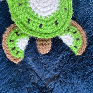 Crochet Turtle Plushie, Amigurumi Kiwi Turtle, Fruit Themed Animal ...