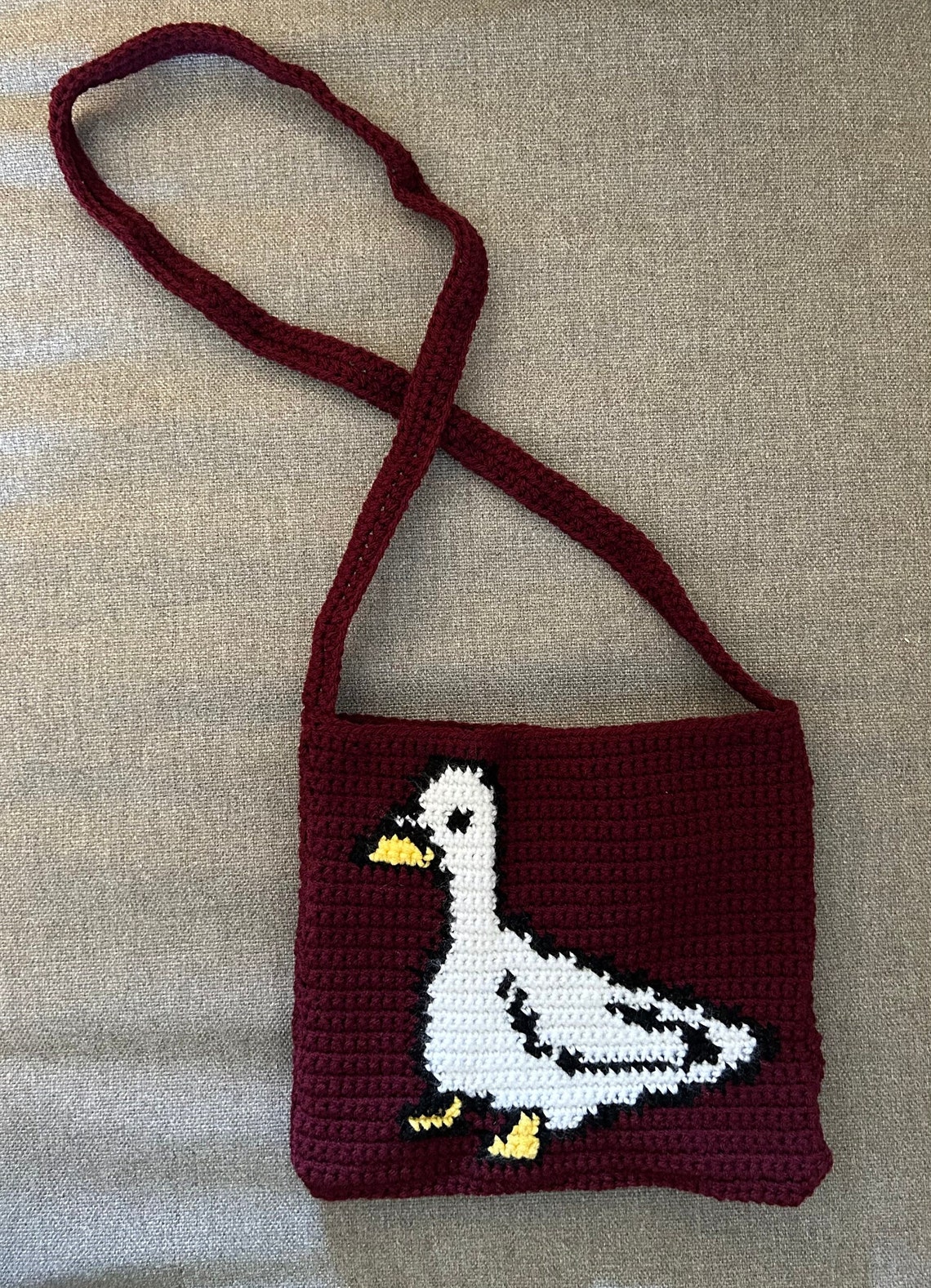 Crochet Duck Shoulder Bag Pattern, Tapestry Crochet (PDF Pattern) - Etsy