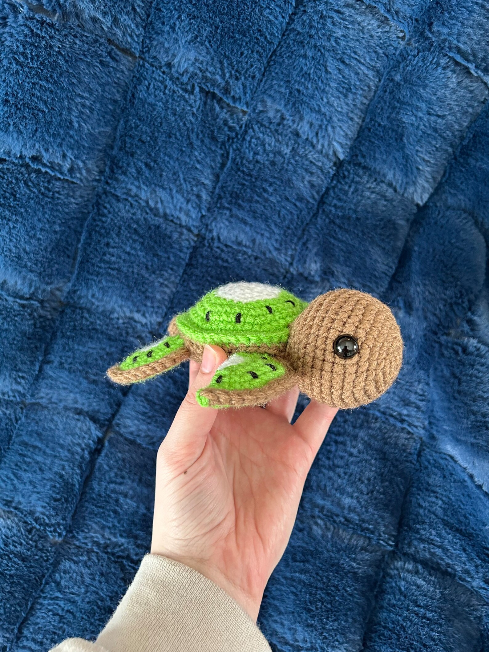 Crochet Turtle Plushie, Amigurumi Kiwi Turtle, Fruit Themed Animal ...