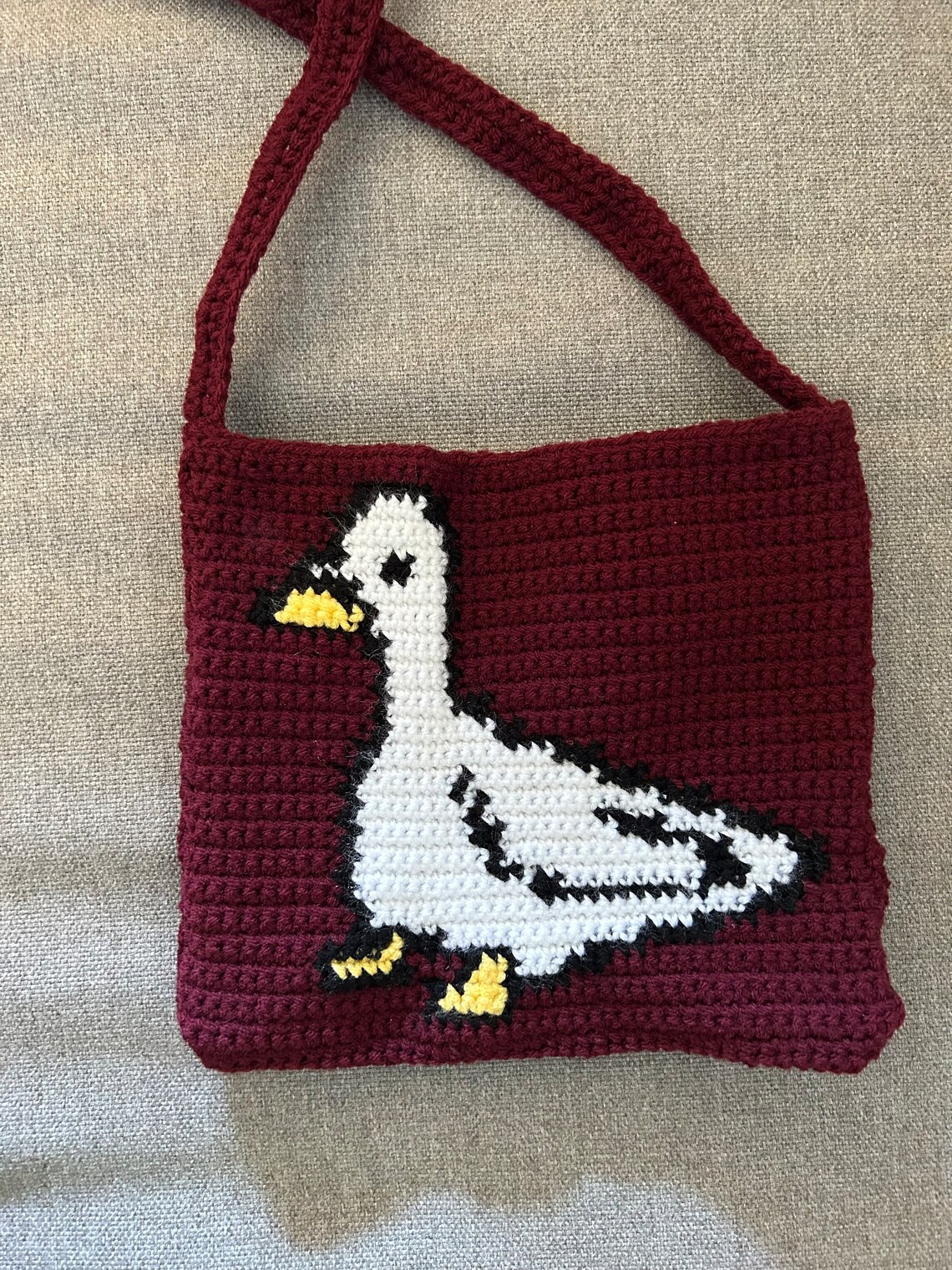 Crochet Duck Shoulder Bag Pattern, Tapestry Crochet (PDF Pattern) - Etsy