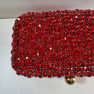 Red Clutch Purse With Sparkly Diamante's. - Etsy